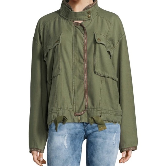 Free People | Jackets & Coats | Free People Flight Line Military Jacket ...